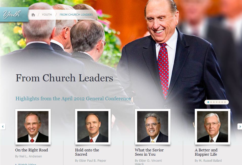 LDS General Conference Messages for Youth | LDS365: Resources from the ...