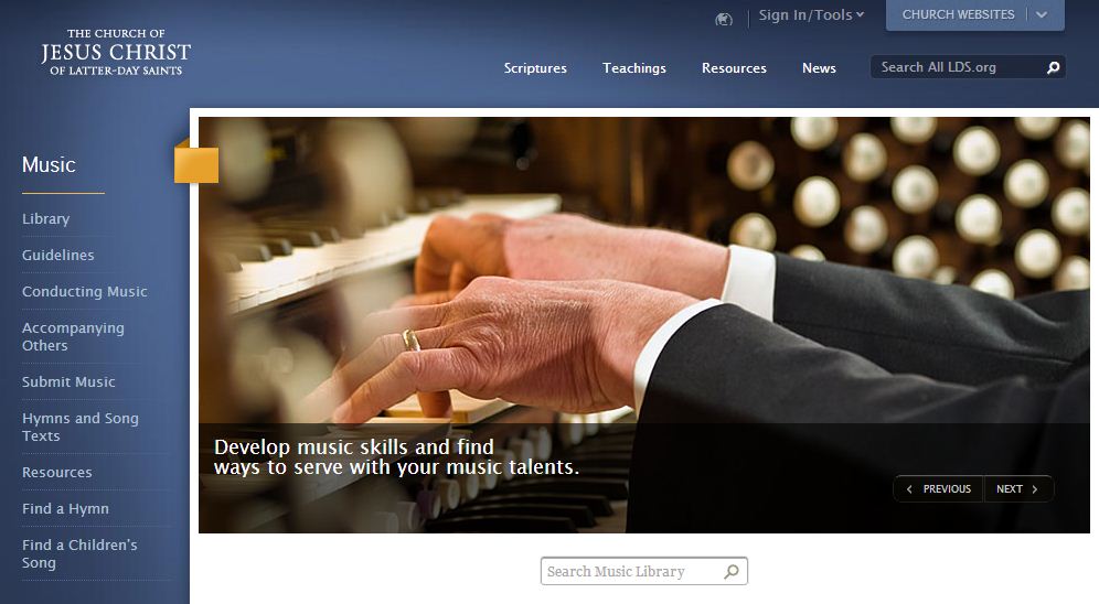 Updates to LDS Music Website | LDS365: Resources from the Church ...
