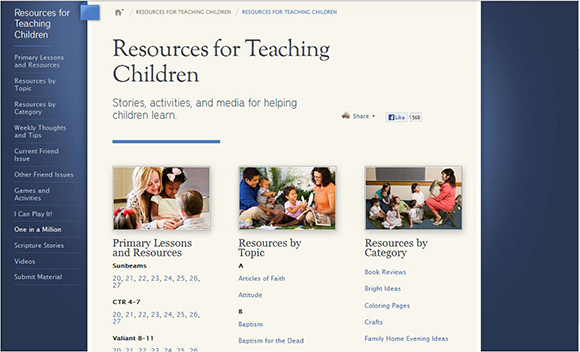 Resources for Teaching Children | LDS365: Resources from the Church ...