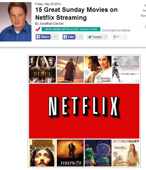 15 Great Sunday Movies on Netflix Streaming | LDS365: Resources from ...