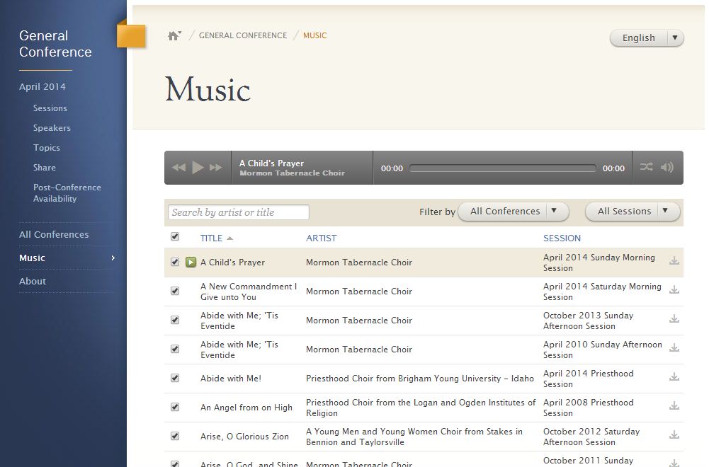 Music from LDS General Conference | LDS365: Resources from the Church ...