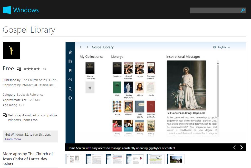 Gospel Library Mobile App for Windows Phones | LDS365: Resources from ...