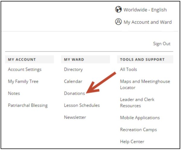 Online Donations Now Active for Many LDS Areas | LDS365: Resources from ...