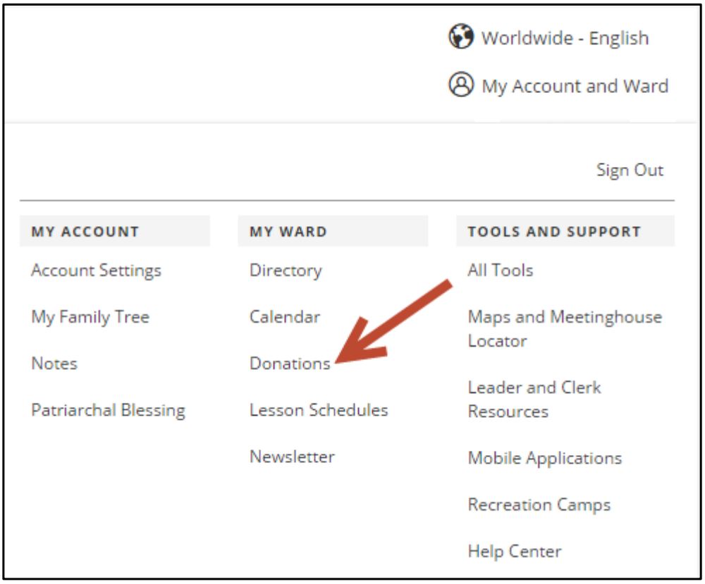 Online Donations Now Active for Many LDS Areas | LDS365: Resources from ...