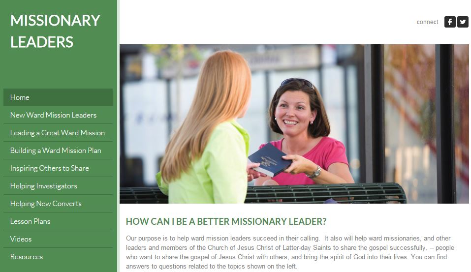 MissionaryLeaders.org Helps LDS Ward Missionary Work | LDS365 ...