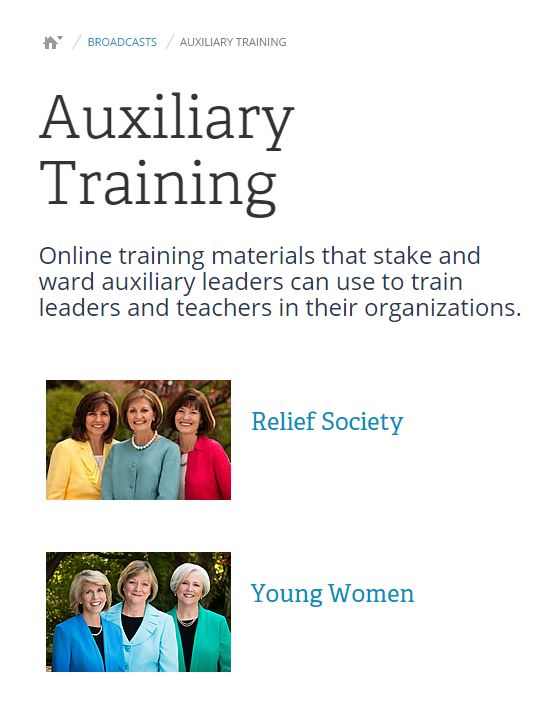 Stake Auxiliary Leadership Training | LDS365: Resources from the Church ...