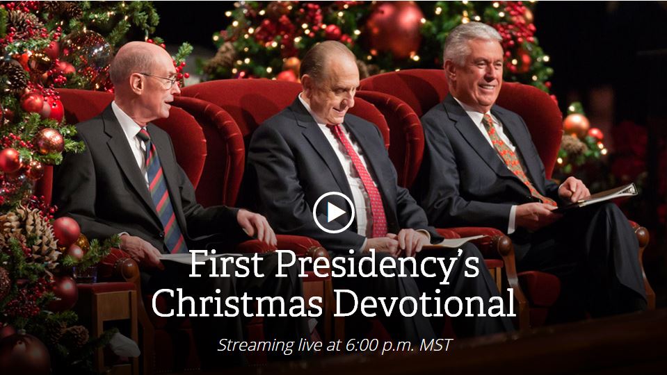 First Presidency’s Christmas Devotional 2015 | LDS365: Resources from ...