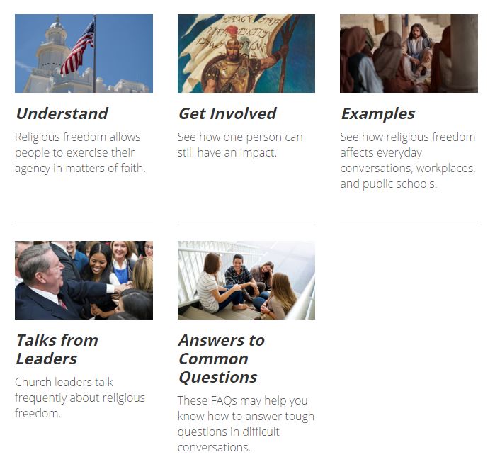 Religious Freedom Website from LDS Church | LDS365: Resources from the ...
