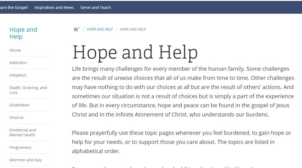 HopeandHelp.lds.org | LDS365: Resources from the Church & Latter-day ...