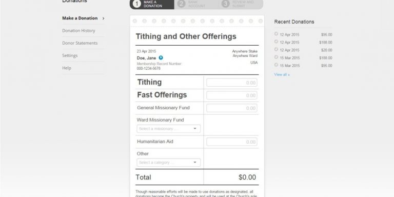 Print Your Church Donor Statement to Prepare for Tithing Declaration ...