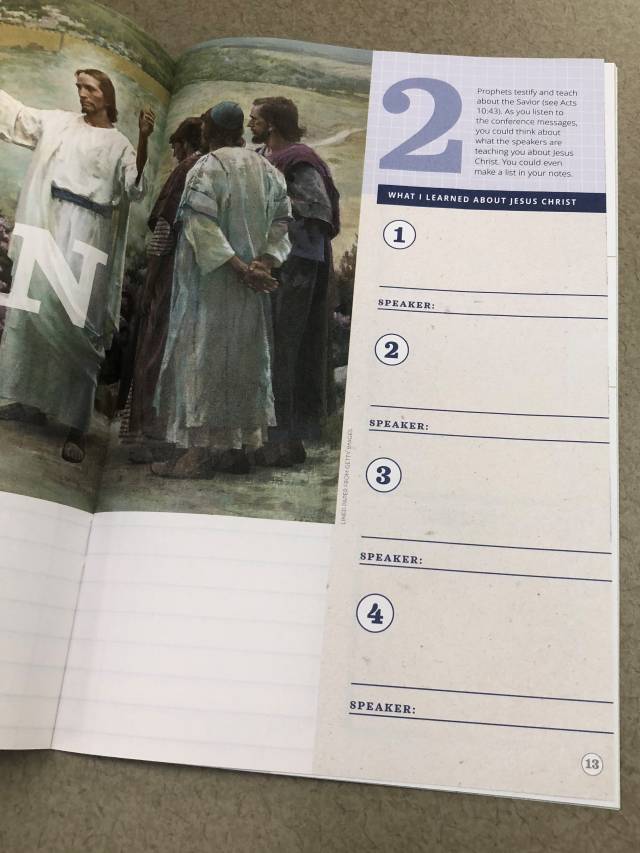 LDS General Conference Notebook | LDS365: Resources from the Church ...