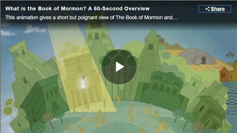 Video: What is the Book of Mormon? A 60-Second Overview | LDS365 ...