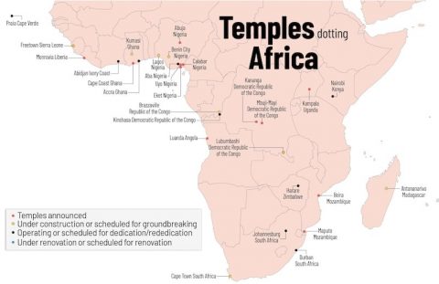 Maps Showing 382 Latter-day Saint Temples | LDS365: Resources from the ...