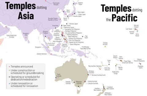 Maps Showing 382 Latter-day Saint Temples | LDS365: Resources from the ...